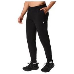 Laufhose asics "FRENCH TERRY PANT", Herren, Gr. M, N-Gr, performance schwarz, Obermaterial: 63% Baumwolle, 37% Polyester, Hosen Laufhose, sportlicher Stil, f&uuml;r Laufaktivit&auml;ten, aus Baumwolle und Polyester