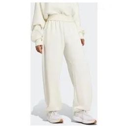 Sporthose Adidas SPORTSWEAR "SOFT LUX, LOCKER GESCHNITTEN", Damen, Gr. XXL, N-Gr, sanftes wei&szlig;, normal, gr., Obermaterial: 51% Polyester, 25% Modal, 15% Baumwolle, 9% Elasthan, Hosen Sporthose, lockerer Schnitt, f&uuml;r Laufen und sportliche Aktivit&auml;ten