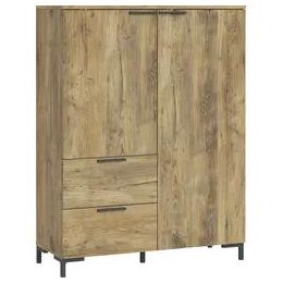 Kommode Home Affaire "Alternative", kastanie breslau, alpinwei&szlig;, B:100,3cm H:131,7cm T:40cm, Holzwerkstoff, Sideboards, Kommode, H&ouml;he 132 cm