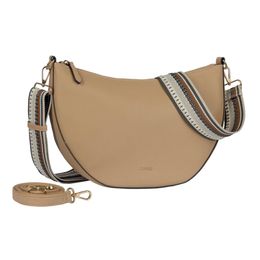 Gabor Damen Umh&auml;ngetasche "Linda Summer"camel, Lederimitat, clean, gepflegt, unifarben, Taschen, Schultertasche mit dezentem Logo und extrabreitem