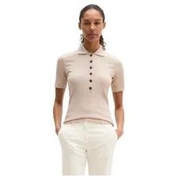 Marc O'Polo Poloshirt MARC O'POLO "mit TENCELTM Modal", Damen, Gr. XL, linen beige, Obermaterial: 58% Baumwolle, 38% Modal, 4% Elasthan, unifarben, slim fit, Shirts