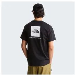 T-Shirt The North Face "M EVOLUTION BOX NSE REGULAR SHORT SLEEVE", Herren, Gr. XL, tnf schwarz, tnf wei&szlig;, Obermaterial: 100% Baumwolle, Shirts T-Shirt, normale Passform, Kurzarm, aus Baumwollmischjersey