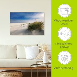 Wandbild Artland, B:90cm H:60cm, blau, Leinwand, Wohnzimmer, Bilder, "Strandidylle", als Alubild, Leinwandbild, Poster, Wandaufkleber in verschied.