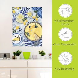 Wandbild Artland, B:90cm H:120cm, gelb, Vinyl, Wohnzimmer, Bilder, "Summer Picnic I", als Alubild, Leinwandbild, Poster, Wandaufkleber in verschied.