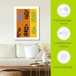Wandbild Artland, B:60cm H:80cm, bunt, Leinwand, Wohnzimmer, Bilder, "Komposition (Der Samt). 1947", als Alubild, Leinwandbild, Poster, Wandaufkleber