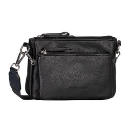 Tom Tailor Damen Umh&auml;ngetasche "Jamila"schwarz, Lederimitat, clean, gepflegt, gepr&auml;gtes Muster, unifarben, Taschen, Damen Schultertasche mit moderner