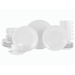 Creatable Kombiservice "Milano Weiss, Service 30-tlg.", 30wei&szlig;, Geschirr-Sets, Daily Use, Minimalistischer Stil