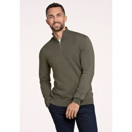 LINDBERGH Herren Troyer "Troyer Relaxed Fit", gr&uuml;n, Gr. XL, Obermaterial: 80% Viskose, 20% Nylon, Pullover