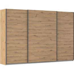 Schwebet&uuml;renschrank OTTO HOME, B:315cm H:210cm T:62cm, braun, Holzwerkstoff, Schr&auml;nke, "Kleiderschrank Schrank Garderobe AGORDO mit Dekor- oder