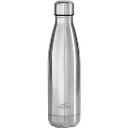 Isolierflasche "Brasserie", 500ml, silber, SABATIER INTERNATIONAL, Trinkflaschen, 500 ml, doppelwandiger Edelstahl, tropfsicher