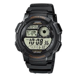 Herren Chronograph "AE-1000W-1AVEF", schwarz, CASIO TIMELESS COLLECTION, Armbanduhren, Quarzuhr,Armbanduhr,Herrenuhr,Digitaluhr, bis 10 ar