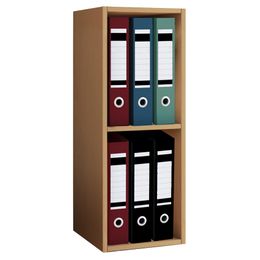 B&uuml;cherregal Vcm, B:34cm T:30cmbuche, Wohnzimmer, Regale, "Holz B&uuml;ro Regal B&uuml;cher Ordner Aktenregal Offas 2f"