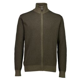 Bison Herren Strickjacke "Cardigan Comfort Fit"army mel, Gr. XXL, Obermaterial: 70% Baumwolle, 30% Polyester, Strickjacken