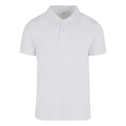 Poloshirt Urban Classics "Urban Classics Sorona Polo Tee", Herren, Gr. M, wei&szlig;, 70% Baumwolle, 30% Polyester (Sorona), unifarben, normal, amerikanischer Ausschnitt, Shirts