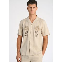 LINDBERGH Herren Flanellhemd "Freizeithemd Regular Fit", grau, Gr. M, Obermaterial: 100% Baumwolle, Hemden