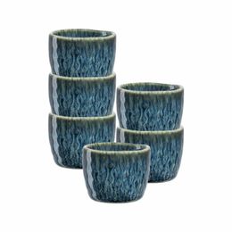 Leonardo Eierbecher "Eierbecher Matera &oslash; 5,2 cm 6er Set", blau, Eierbecher