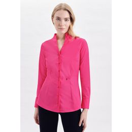 Seidensticker Damen Klassische Bluse, pink, Gr. 34, unifarben, 100% Baumwolle, Blusen, 1/1 Stehkragen Uni