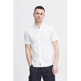 Blend Herren Kurzarmhemd "BHShirt"snow wei&szlig;, Gr. XL, unifarben, Web, 98% Baumwolle, 2% Elasthan, Hemden, L&auml;ssiges Kurzarmhemd mit Button-Down-Kragen