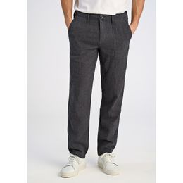 LINDBERGH Herren Leinenhose "Leinenhose Relaxed Fit", schwarz, Gr. S, Obermaterial: 55% Baumwolle, 45% Leinen, Hosen