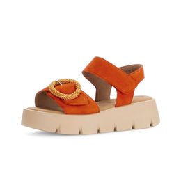 Gabor Damen Plateausandaletten "Plateau Sandale", Gr. 38,5orange, Schuhe