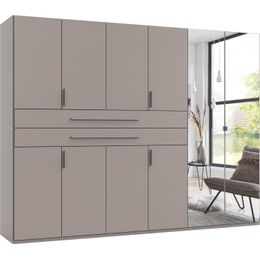 Dreht&uuml;renschrank wimex, B:270cm H:208cm T:58cmsaharagrau, Holzwerkstoff, Schr&auml;nke, "Digit Kleiderschrank wahlweise mit oder ohne Spiegel", erh&auml;ltlich