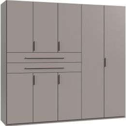 Dreht&uuml;renschrank wimex, B:225cm H:208cm T:58cmsaharagrau, Holzwerkstoff, Schr&auml;nke, "Digit Kleiderschrank wahlweise mit oder ohne Spiegel", erh&auml;ltlich