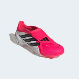 Fu&szlig;ballschuh adidas Performance "PREDATOR LEAGUE MIT UMSCHLAGBARER ZUNGE F&Uuml;R FESTE B&Ouml;DEN", Damen, Gr. 41, lucid rot, core schwarz, ftwr wei&szlig;, Synthetik, Textil, Schuhe Fu&szlig;ballschuh, Au&szlig;ensohle f&uuml;r Rasen und feste B&ouml;den