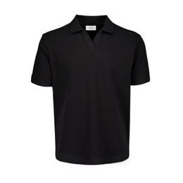 LINDBERGH Herren Poloshirt "Poloshirt Comfort Fit"schwarz, Gr. S, unifarben, Obermaterial: 100% Baumwolle, Shirts