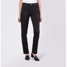 MAC Damen Stretch-Jeans "Melanie", schwarz, Gr. 36, Denim/Jeans, Obermaterial: 98% Baumwolle, 2% Elasthan, Jeans, Gerade geschnitten