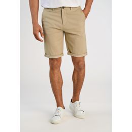 LINDBERGH Herren Chinoshorts "Chino-Shorts Relaxed Fit", beige, Gr. L, Obermaterial: 98% Baumwolle, 2% Elasthan, Hosen