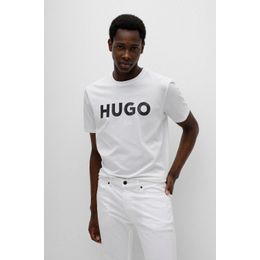 Hugo Herren T-Shirt "Dulivio"open wei&szlig;120, Gr. XL, unifarben, Single Jersey, Obermaterial: 100% Baumwolle, Shirts, Rundhalsausschnitt, Regular Fit,