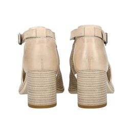 Nero Giardini Damen High-Heel-Sandalette "Nero Giardini Sandalen Leder", Gr. 39, beige, Leder, Schuhe