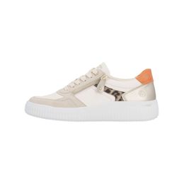 Remonte Damen Sneaker "Remonte Sneaker Leder/Synthetik", Gr. 37, beige, Leder, Synthetik, Schuhe