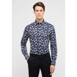 Eterna Herren Langarmhemd "SLIM FIT"navy, Gr. 46, Twill, 100% Baumwolle, Hemden, NON IRON (b&uuml;gelfrei)