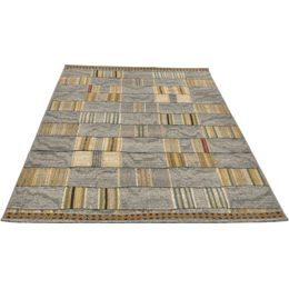 Teppich Gino Falcone, B:80cm H:5mm L:165cm, grau, Kunstfaser, Wohnzimmer, Teppiche, "Outdoor-Africa 40", Flachgewebe, In- und Outdoor geeignet,