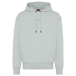 BOSS Orange Herren Kapuzensweatshirt "WeSmallhood", grau, Gr. S, Sweatware, Obermaterial: 100% Baumwolle, Sweatshirts, mit K&auml;ngurutasche