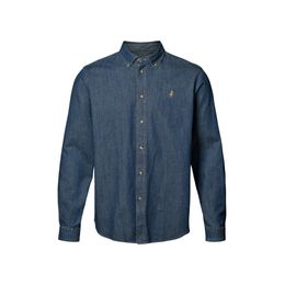 MCS Herren Langarmhemd "MCS Shirt MCTim"denim, Gr. S, Obermaterial: 100% Baumwolle, Hemden
