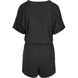 Urban Classics Damen Jumpsuit "Urban Classics Damen Ladies Short Modal Jumpsuit"schwarz, Gr. S, unifarben, 77% Modal, 23% Polyester, Overalls