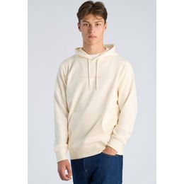 LINDBERGH Herren Hoodie "Hoodie Relaxed Fit"pearl wei&szlig;, Gr. L, unifarben, Obermaterial: 85% Baumwolle, 15% Polyester, Sweatshirts