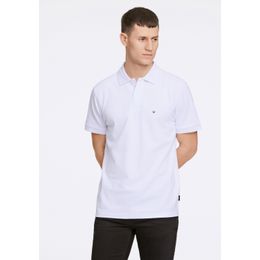 Junk De Luxe Herren Poloshirt "Poloshirt Relaxed Fit", wei&szlig;, Gr. M, unifarben, Obermaterial: 100% Baumwolle, Shirts