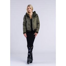Freaky Nation Damen Kurzjacke "T-Polar Girl", gr&uuml;n, Gr. XL, Oberstoff: 100% Polyester. Futter: 100% Polyester, Jacken
