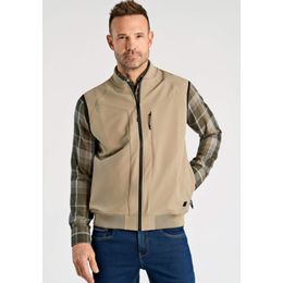JACK'S INN 54 JACK&rsquo;S Herren Steppweste "Wattierte Weste Comfort Fit", beige, Gr. XL, Obermaterial: 100% Polyester, Westen