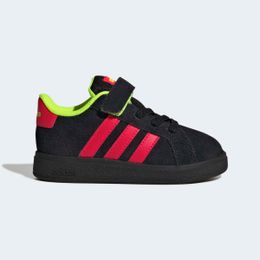 M&auml;dchen Sneaker "GRAND COURT 2.0 KIDS", adidas Sportswear, Gr. 23, schwarz, Leder, Synthetik, Textil, Schuhe, Design auf den Spuren des adidas Campus