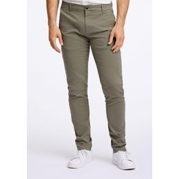 LINDBERGH Herren Chinos "Chino Slim Fit", gr&uuml;n, Gr. 34, unifarben, Obermaterial: 98% Baumwolle, 2% Elasthan, Hosen