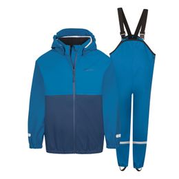 Trollkids Jungen Regen- und Matschhose "Kids Odda Rain Set XT", blau, Gr. 122, Obermaterial: 100% Polyester, Hosen, f&uuml;r Kinder und Jugendliche,