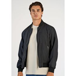 LINDBERGH Herren Bomberjacke "Bomberjacke Relaxed Fit"schwarz, Gr. L, unifarben, Obermaterial: 100% Polyamid. Futter: 100% Polyester, Jacken