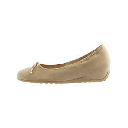 H&ouml;gl H&Ouml;GL Damen Keilpumps "H&ouml;gl Pumps Veloursleder", Gr. 38, beige, Veloursleder, Schuhe