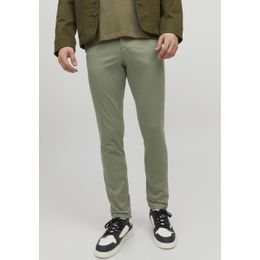 Jack & Jones JACK & JONES Herren Chinohose "JJIMARCO mit Badge und hohem Tragekomfort", gr&uuml;n, Gr. 31, unifarben, Web, Obermaterial: 98% Baumwolle, 2% Elasthan,