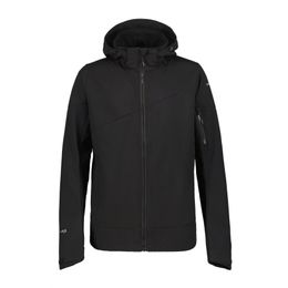 Icepeak Herren Softshelljacke "BARMSTEDT", schwarz, Gr. 50, Obermaterial: 100% Polyester, Jacken, wasserabweisend, winddicht, mit Wassers&auml;ule 10000,