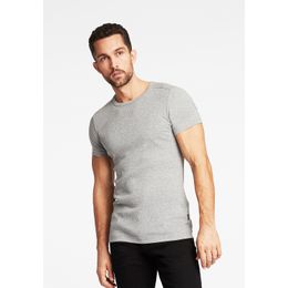 LINDBERGH Herren Kurzarmshirt "T-Shirt (Kurzarm) Slim Fit", grau, Gr. XXXL, unifarben, Obermaterial: 100% Baumwolle, Shirts